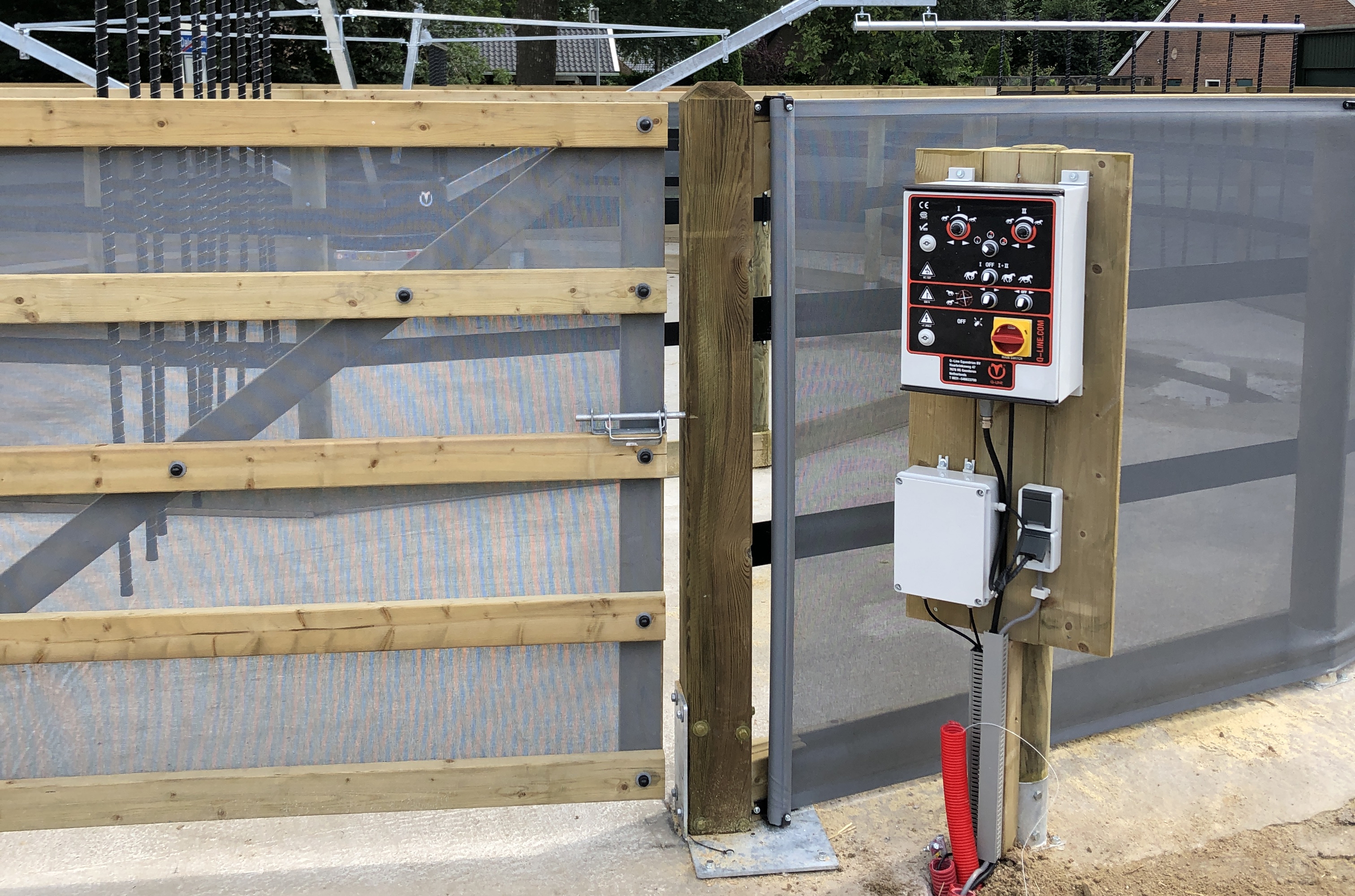 Q-Line | Windbreak mesh for fencing excerciser