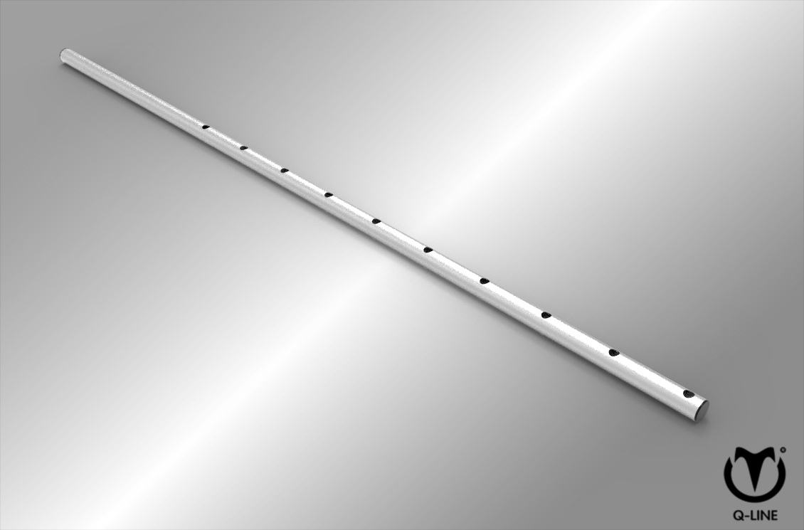 Q-Line | Aluminum tube for push panel